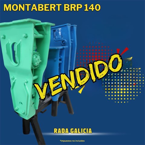 Martillo hidráulico Montabert BRP 140 reconstruido